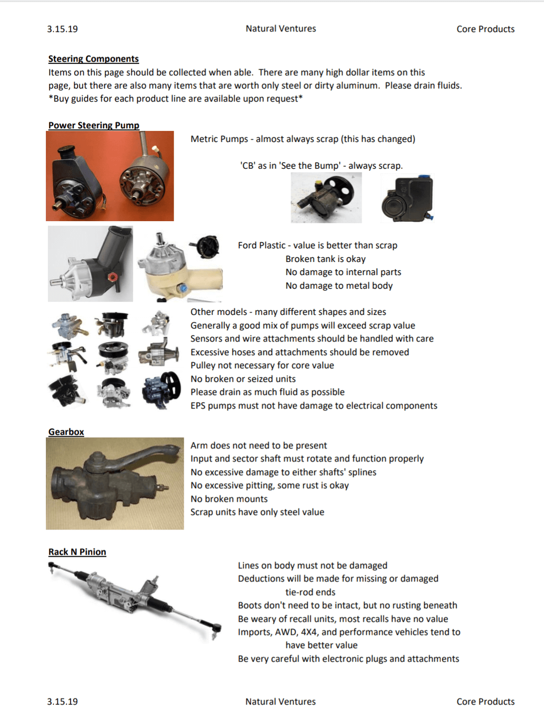 AUTOMOTIVE CORE – Natural Ventures Recycling